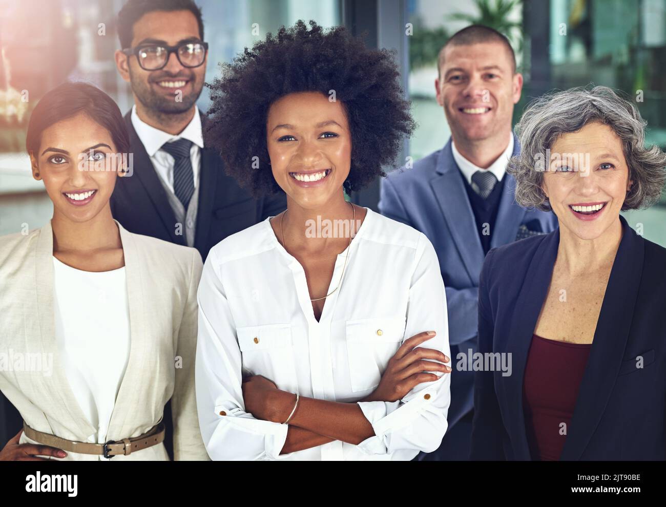 Passion and dedication accounts for our success as a team. Portrait of ...