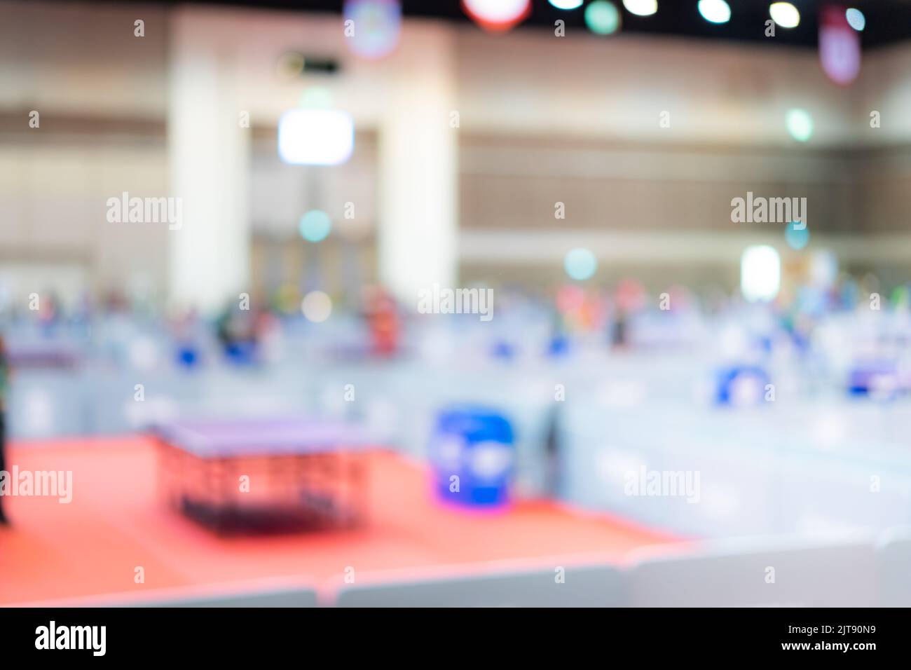 Defocus blur background of Table Tennis tournament competition in an ...