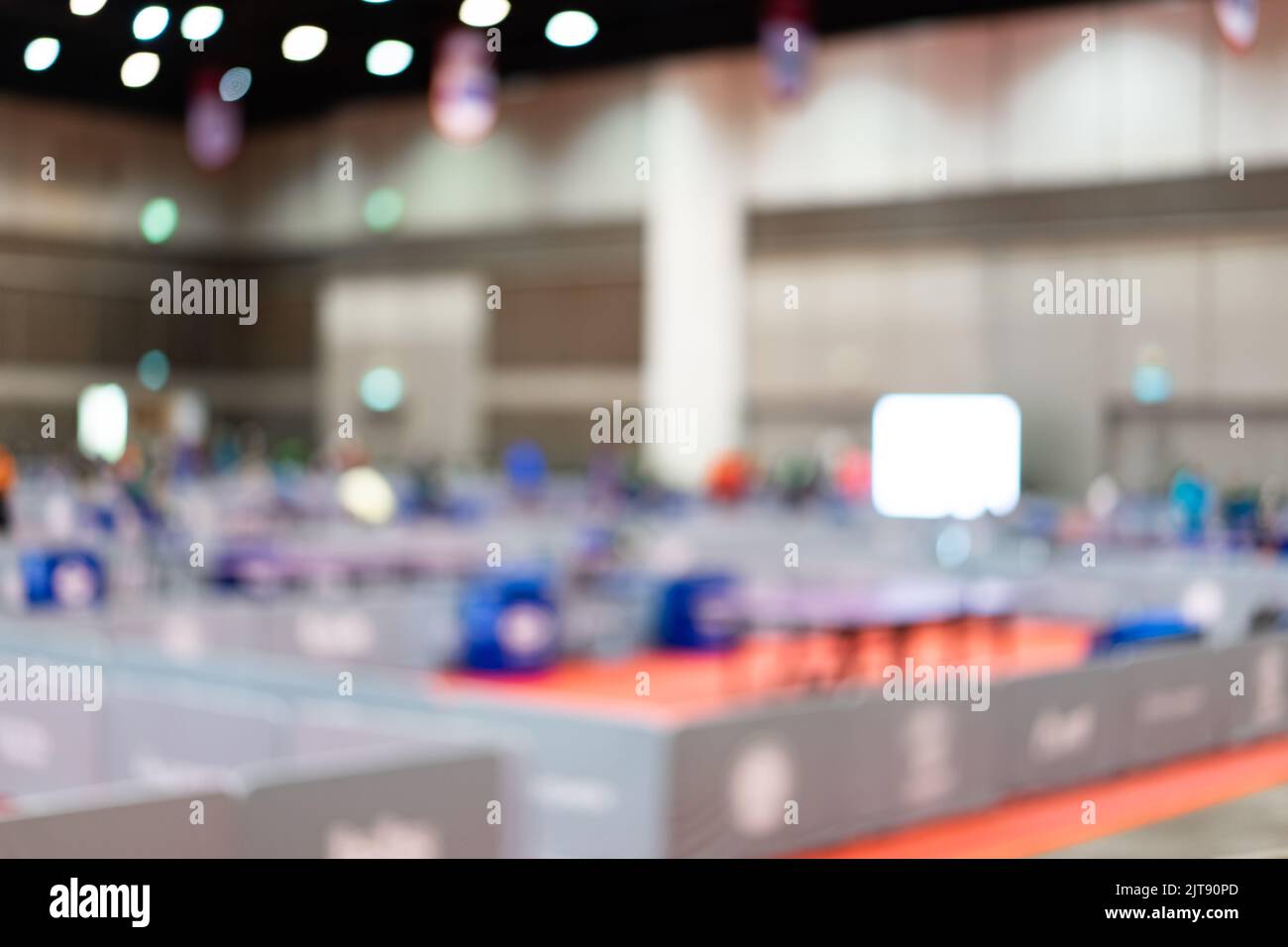 Defocus blur background of Table Tennis tournament competition in an ...
