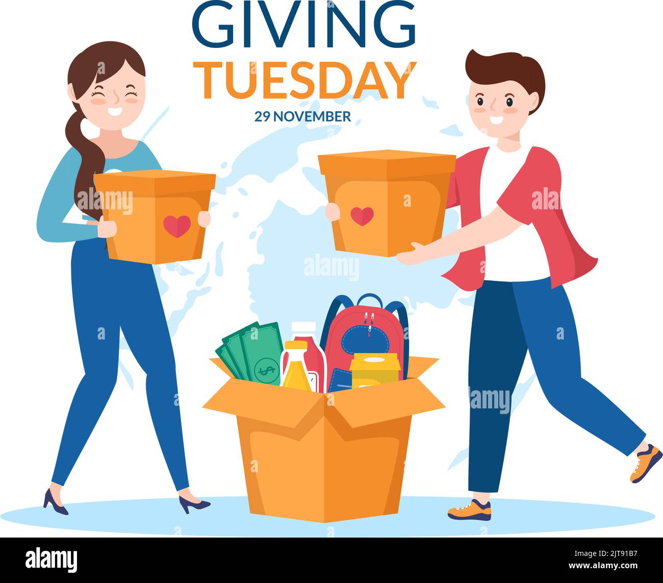 Happy Giving Tuesday Celebration with Give Gifts to Encourage People to ...