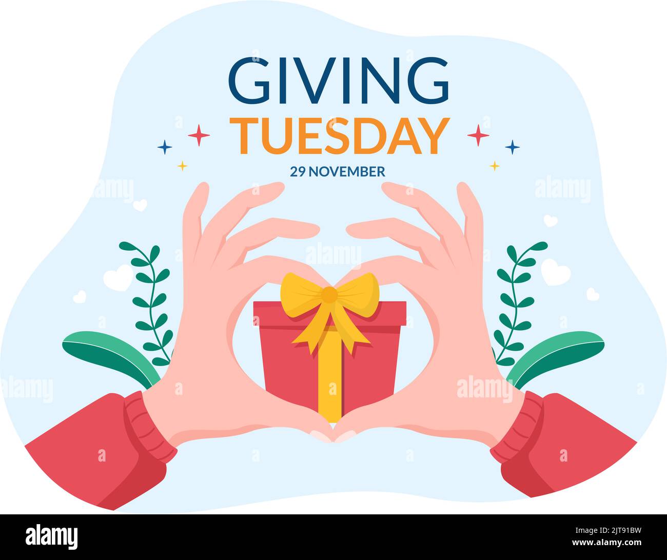 Happy Giving Tuesday Celebration with Give Gifts to Encourage People to ...