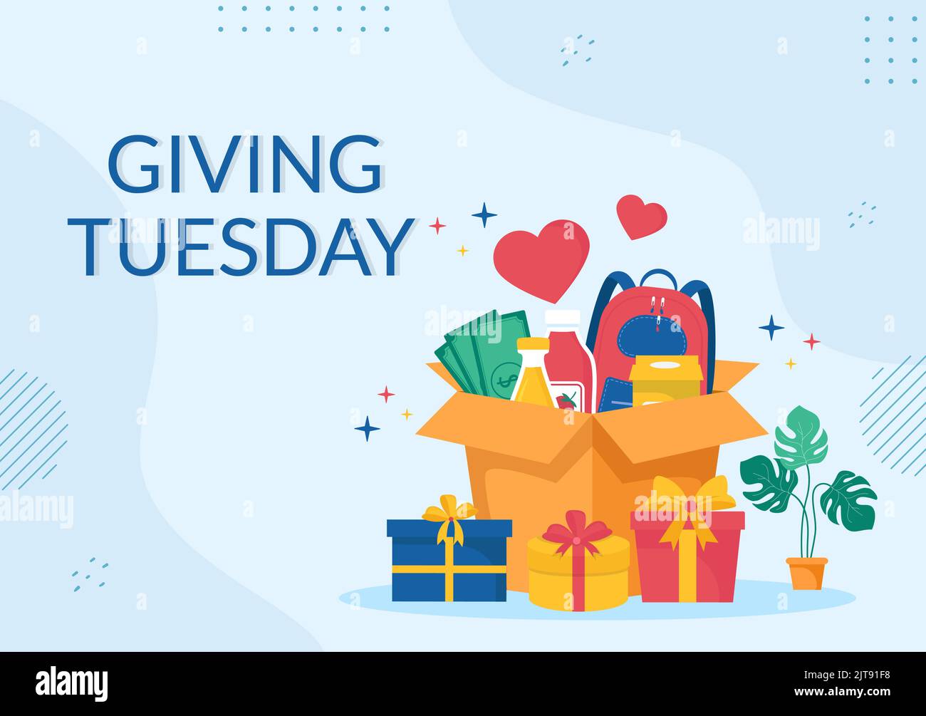 Happy Giving Tuesday Celebration with Give Gifts to Encourage People to ...