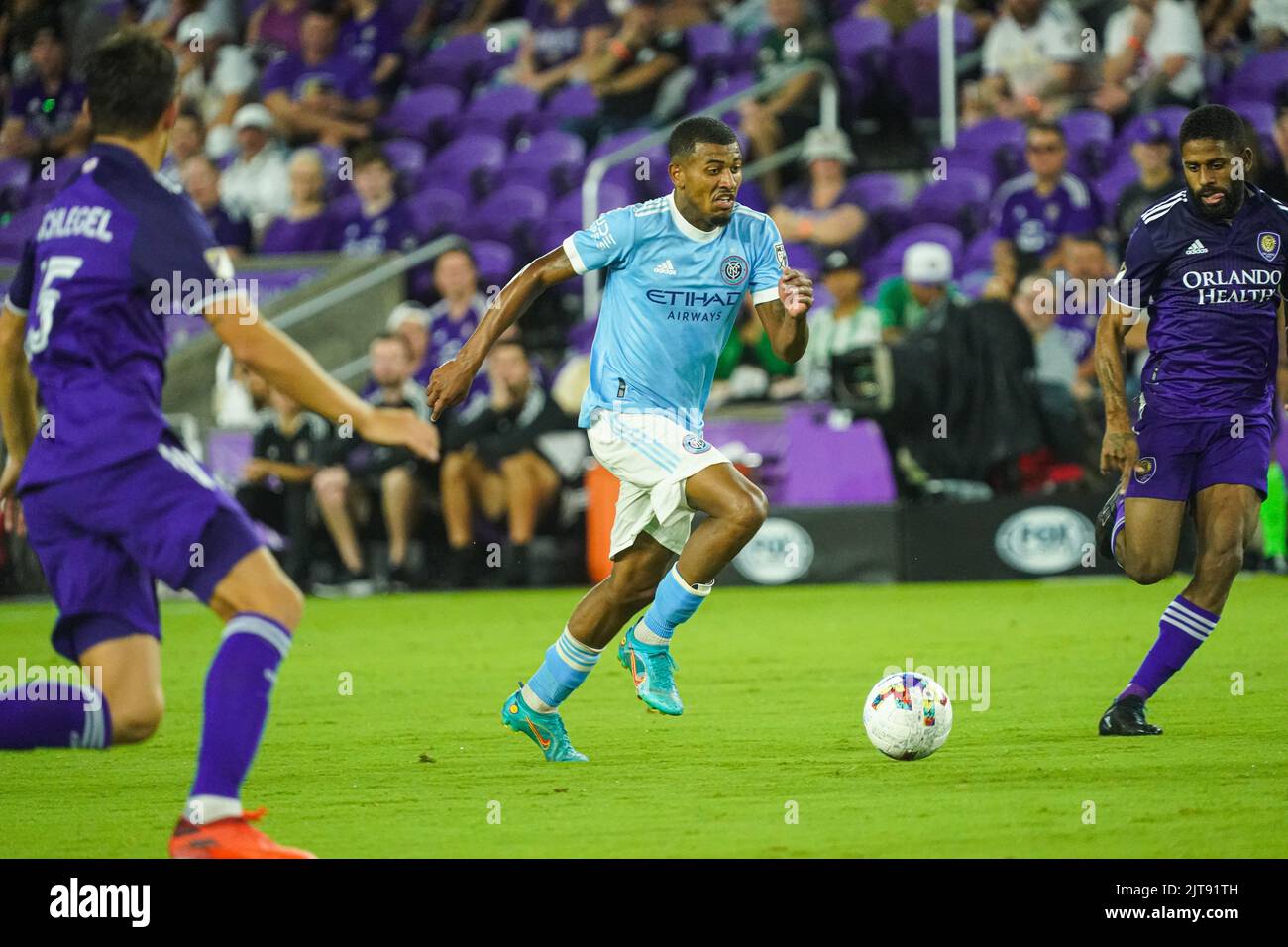 Orlando, Florida, USA, August 28, 2022, New York City FC forward Thiago ...