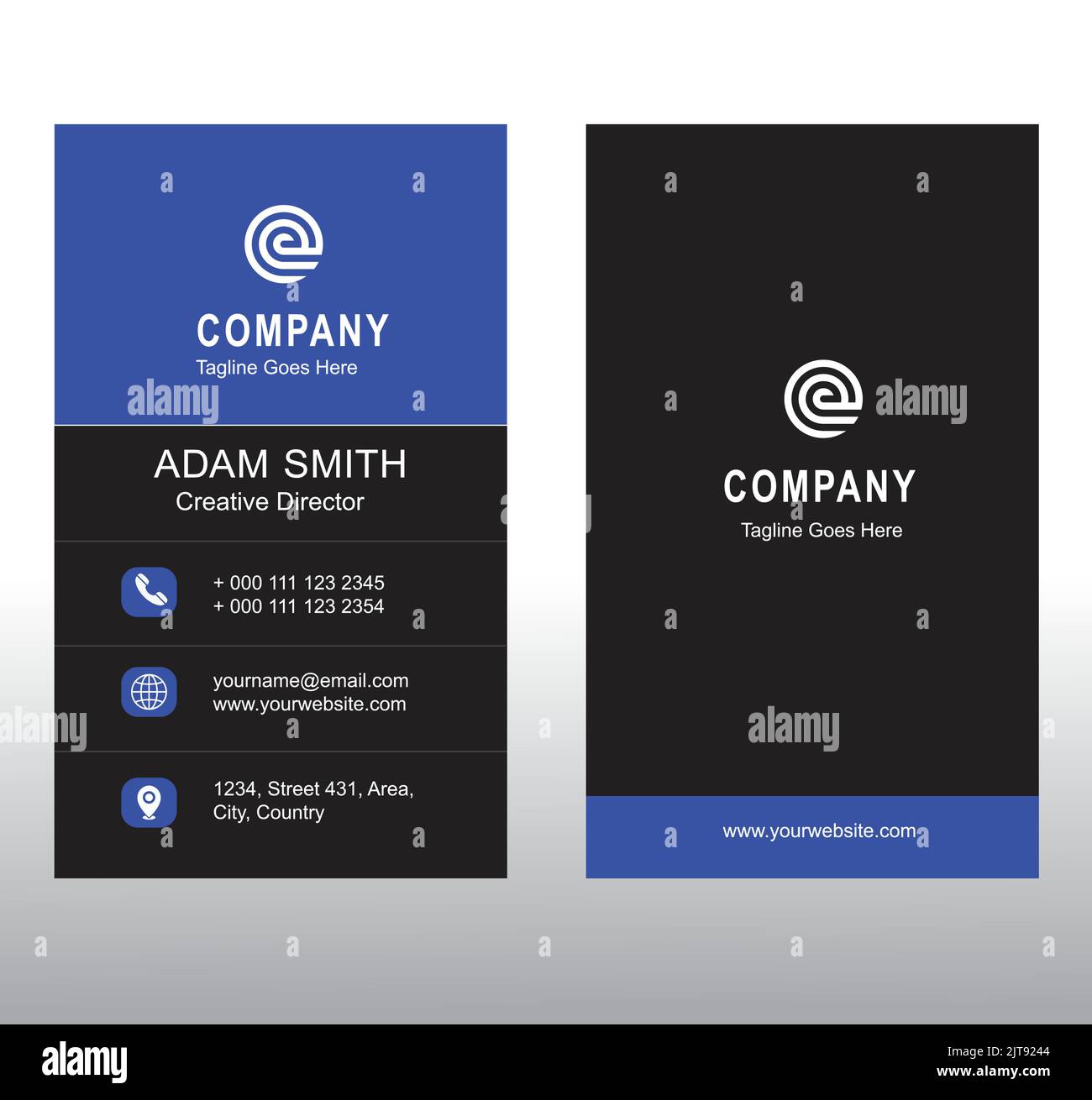 Visiting card design hi-res stock photography and images - Alamy