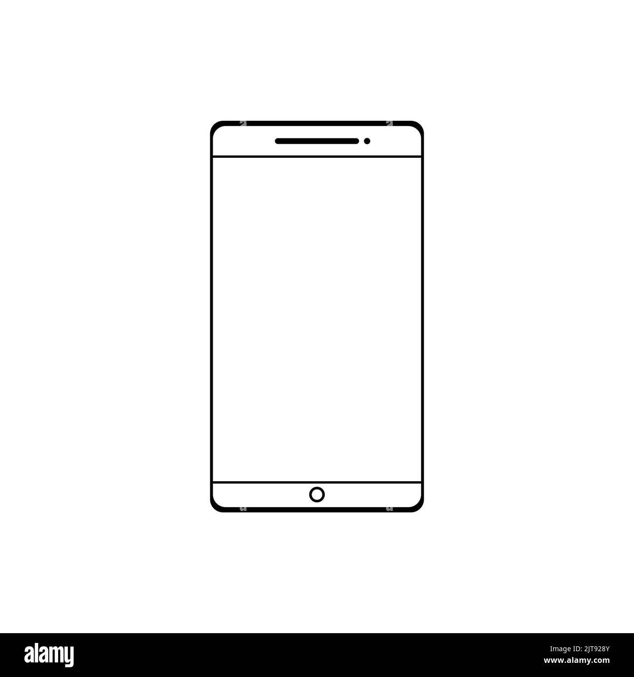 Mobile phone template design technology sticker icon Stock Vector Image ...