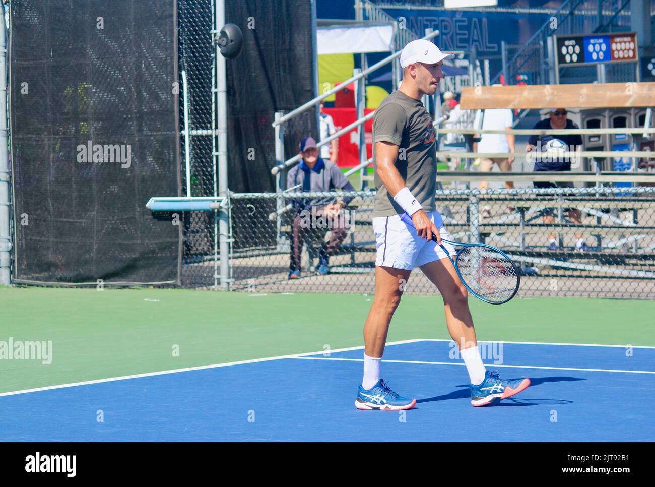 Borna Coric of Croatia at the National Bank Open 2022 in Montreal ...