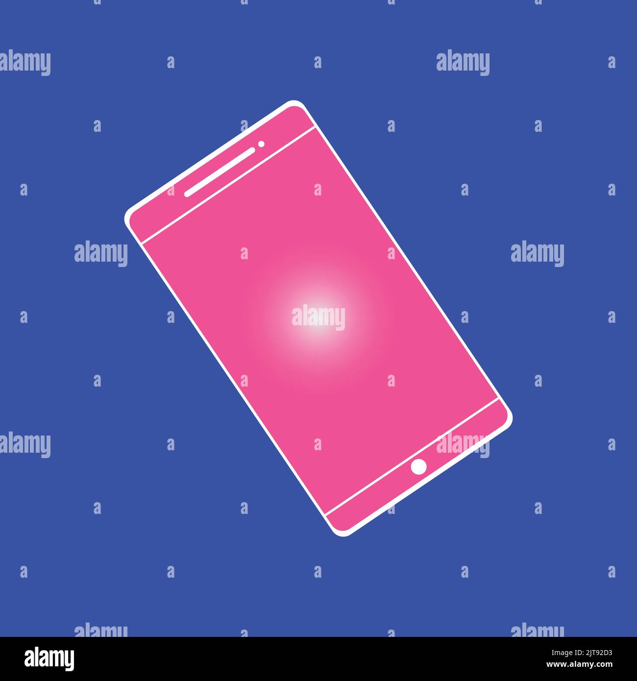 Mobile phone template design technology sticker icon Stock Vector Image ...