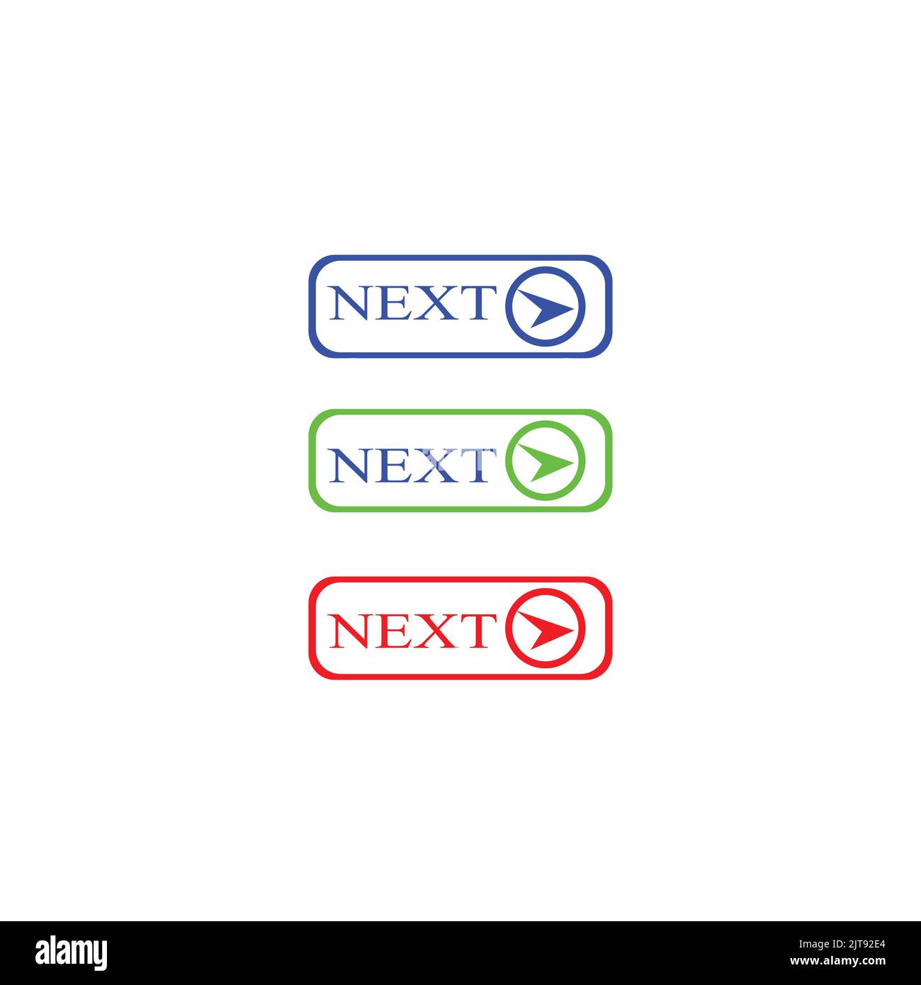 download and upload buttons next open multimedia web icons continue click here Stock Vector ...