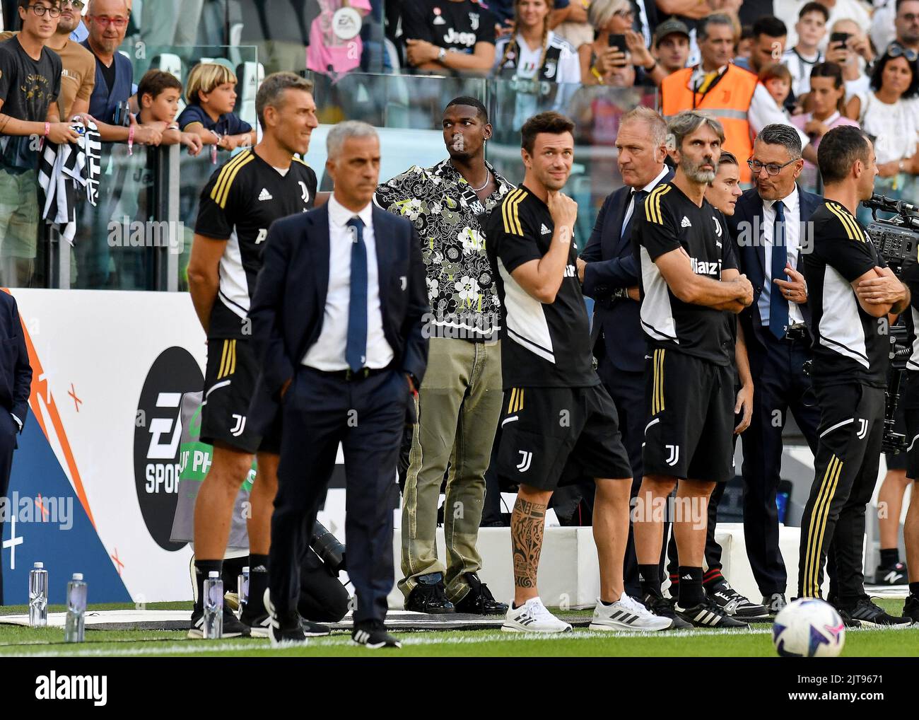 Paul Pogba of Juventus FC looks on during the Serie A 2022/23 match ...