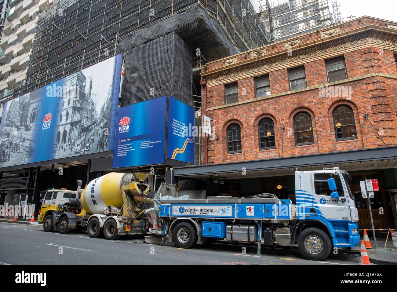 Sydney metro construction transport project, ready mix concrete and ...