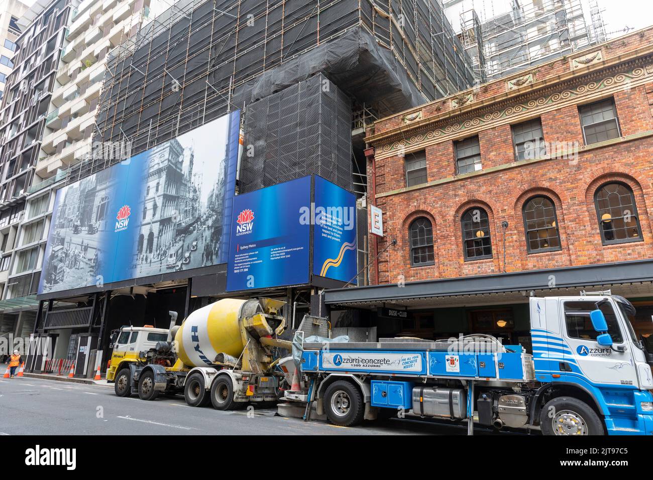 Sydney metro construction transport project, ready mix concrete and ...
