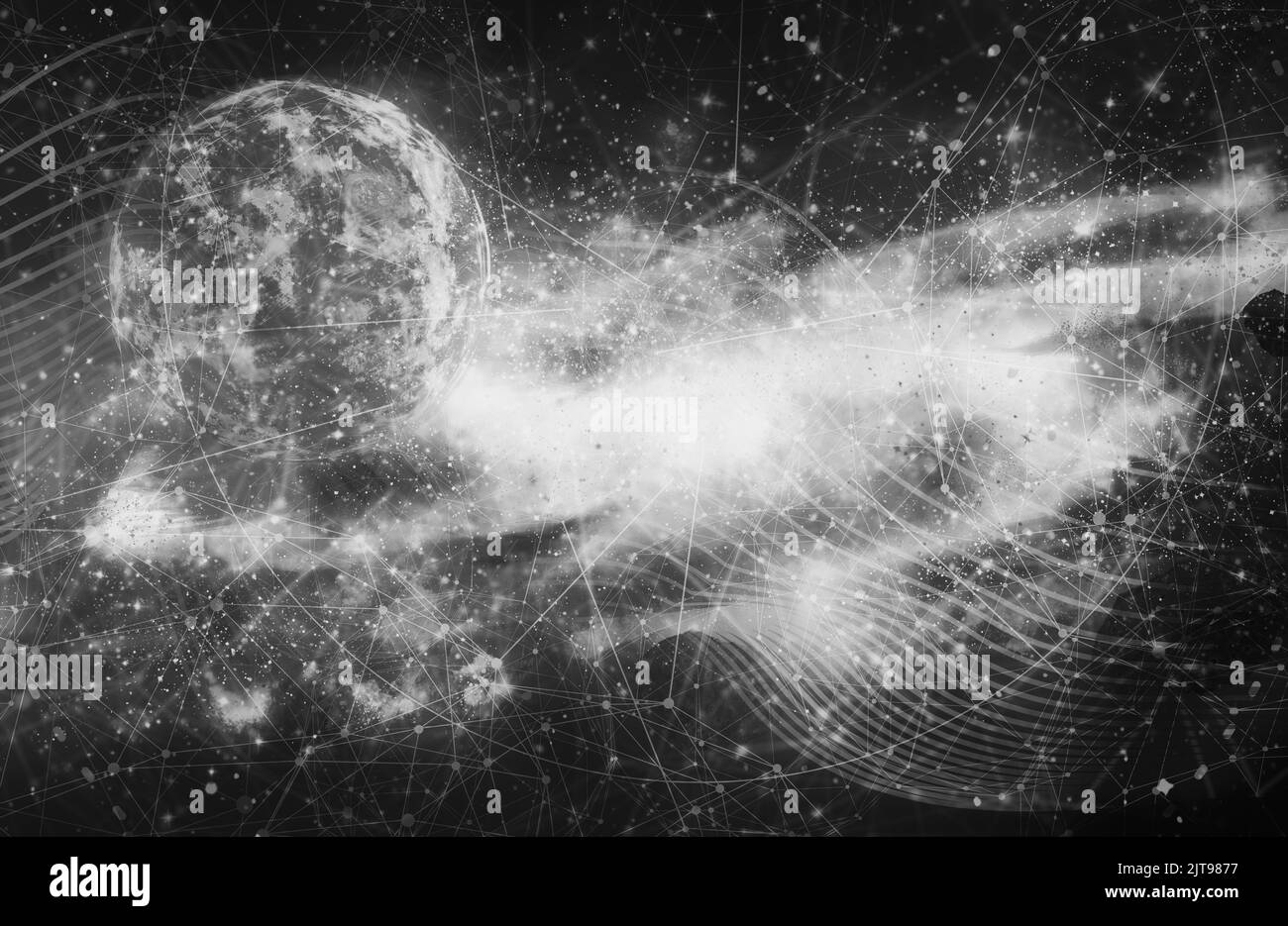 Abstract illustration of deep space Stock Photo - Alamy