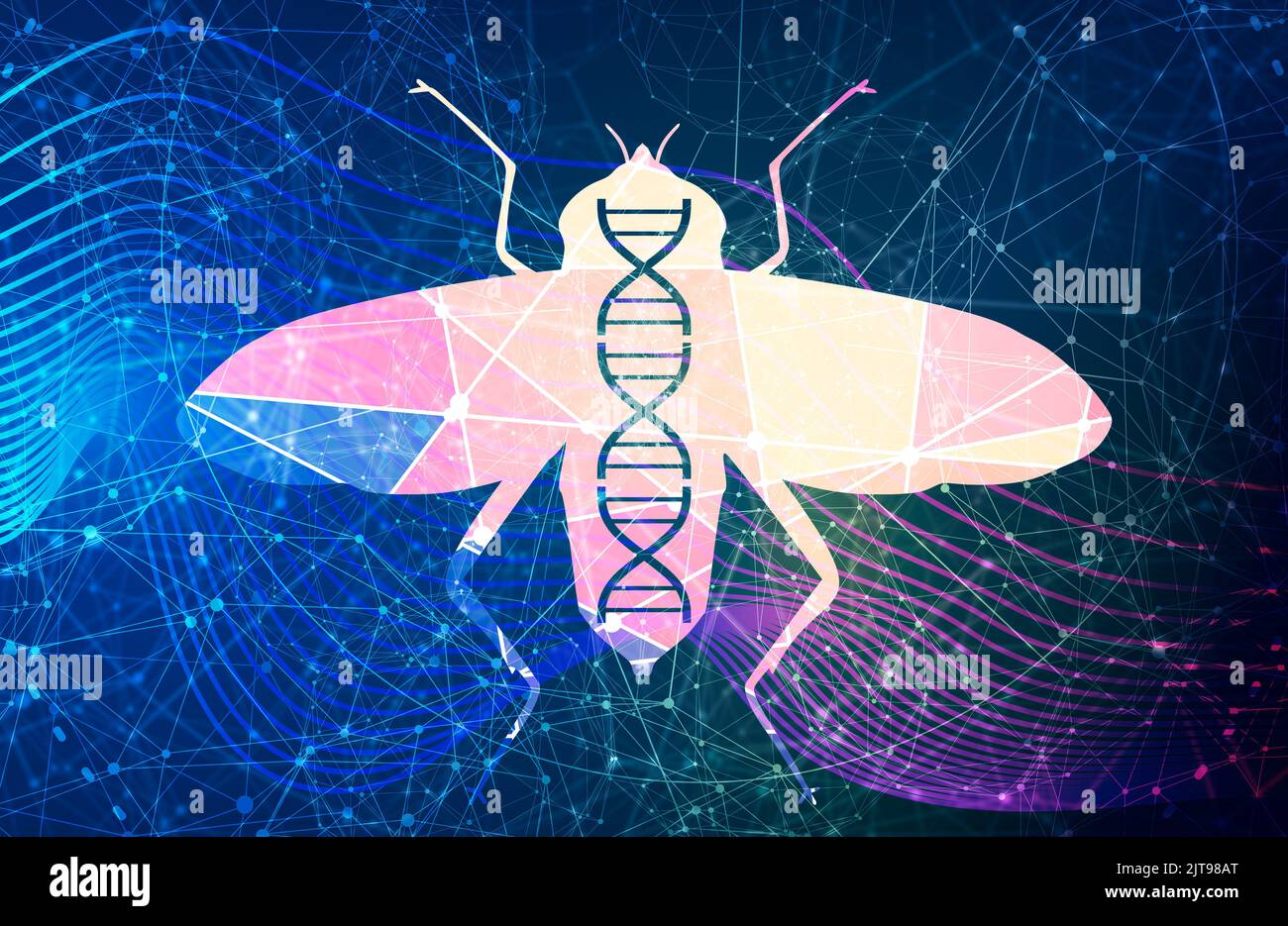 Biochemistry concept. DNA sign. Medical research background Stock Photo ...