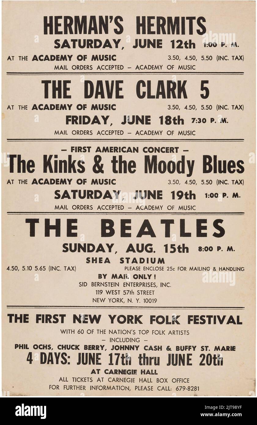 1965 beatles hi-res stock photography and images - Alamy