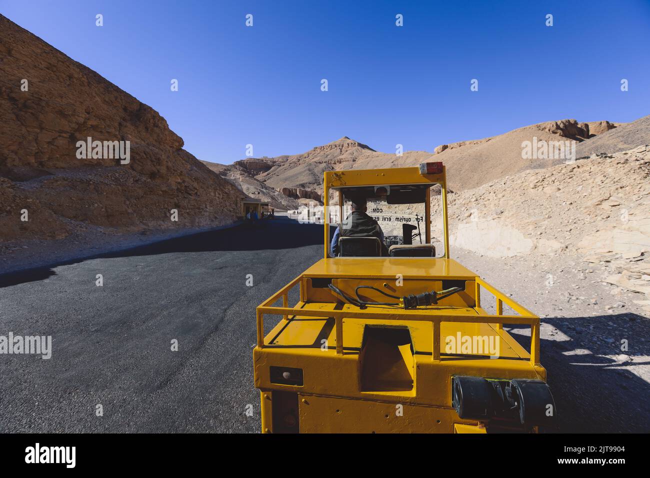 Yellow Transportation Car from the Valley of the Kings Entrance to the ...