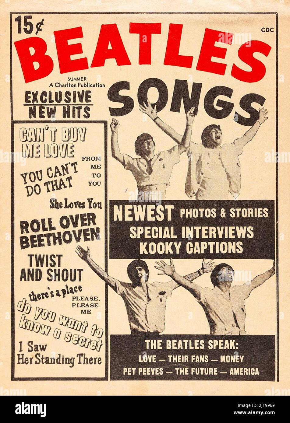 The Beatles - magazine page Kooky Captions. c 1964 Stock Photo - Alamy