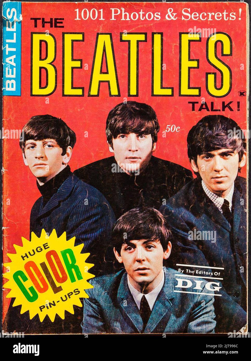 The Beatles Talk! 1960s magazine cover Stock Photo - Alamy