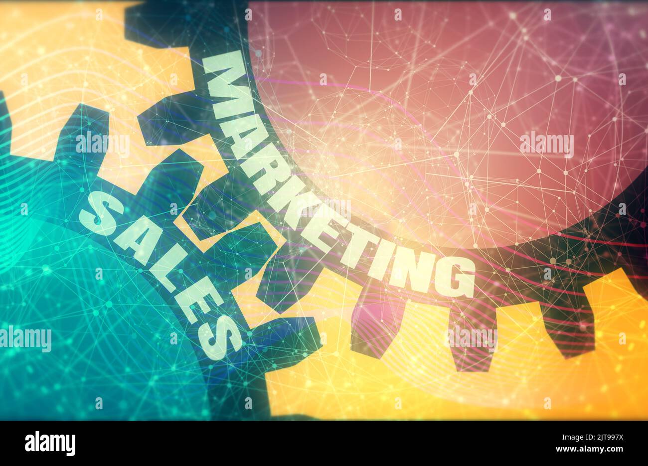 Sales and marketing text on the mechanism of gears. Communication ...