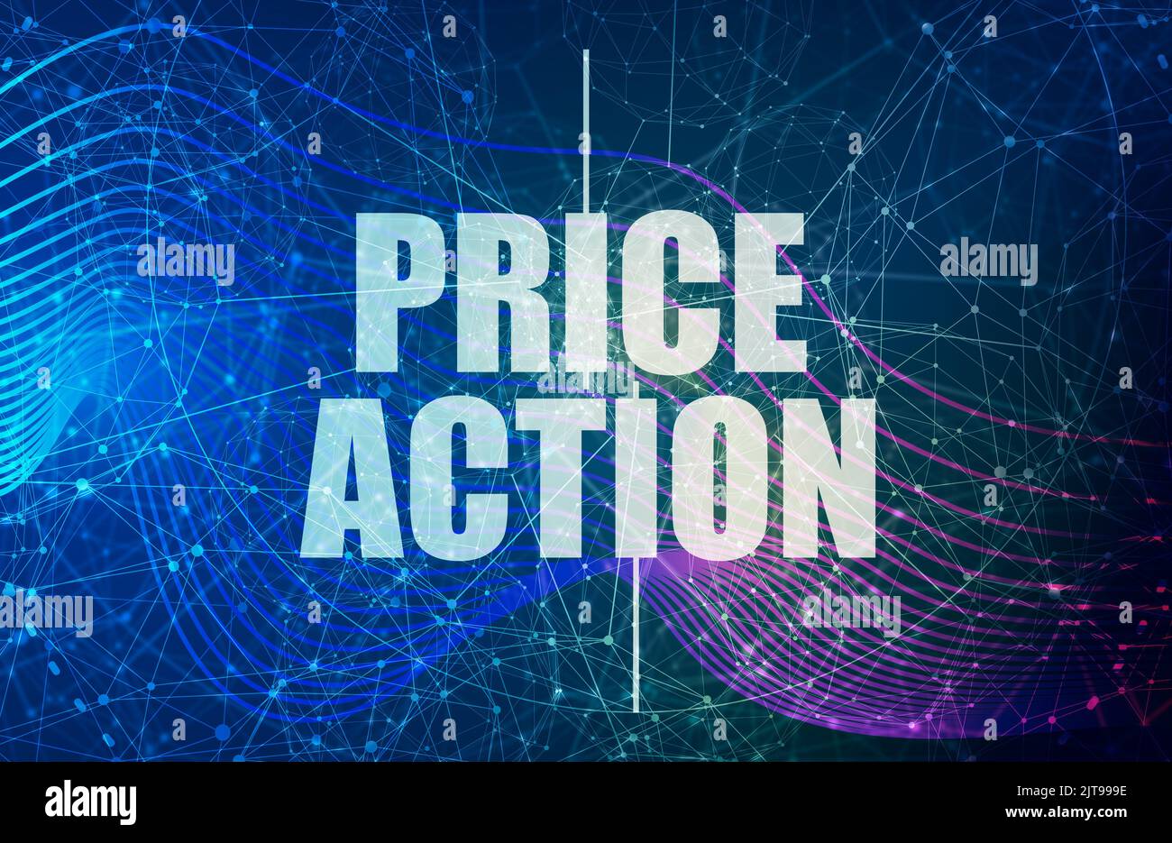 Stock market and exchange. Price action emblem with japanese candles ...