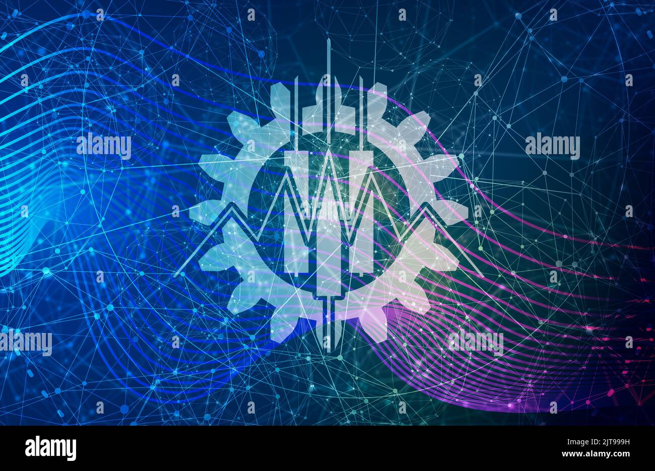 Candlestick trading chart analyzing in forex stock market. Exchange ...