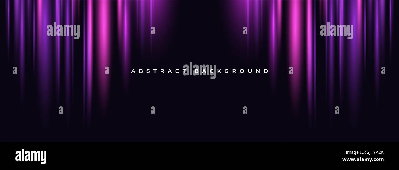 Black wide abstract background with vertical purple glowing neon lights ... Black wide abstract background with vertical purple glowing neon lights ...