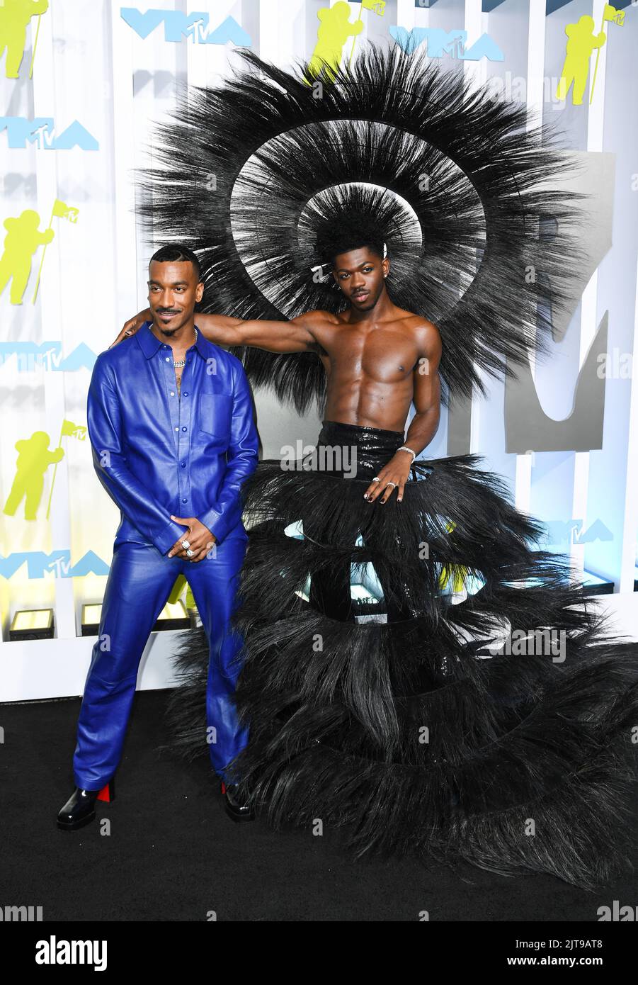 August 28th, 2022. Newark, USA. Harris Reed and Lil Nas X arriving at ...