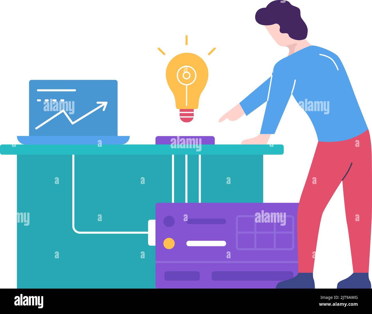 Product development flat vector icon. Business technology and creative ...