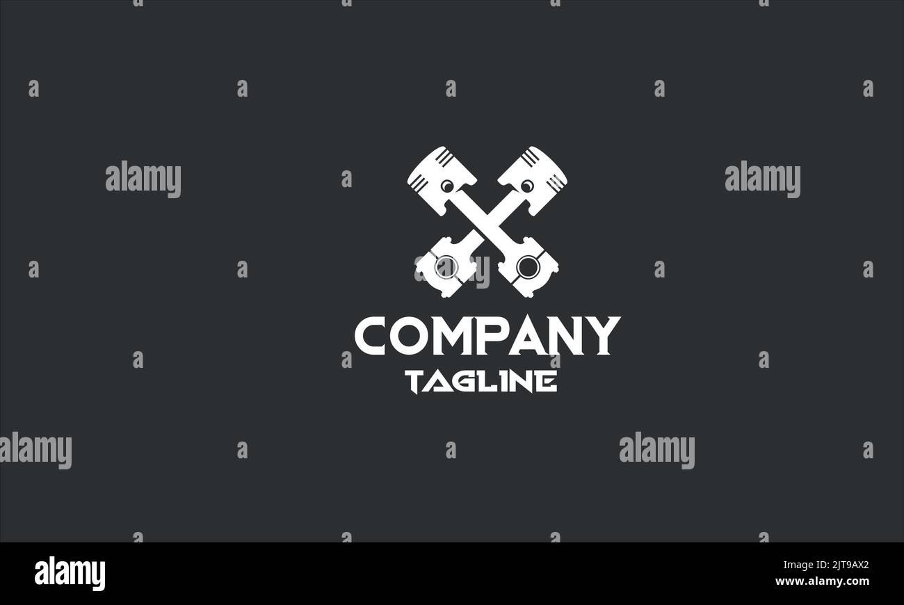 minimal auto repair shop logo template Stock Vector Image & Art - Alamy