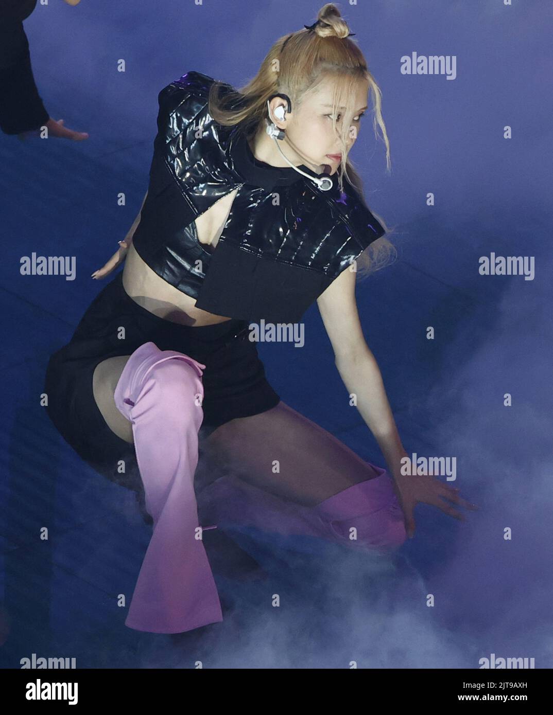 Newark, USAs. 28th Aug, 2022. Rose performs with BLACKPINK at the 2022 ...