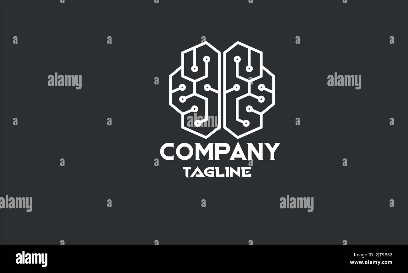 Brain tech digital technology Stock Vector Images - Alamy