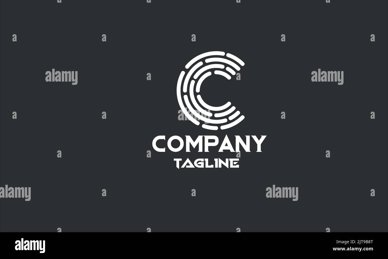 minimal digital letter C logo template Stock Vector Image & Art - Alamy