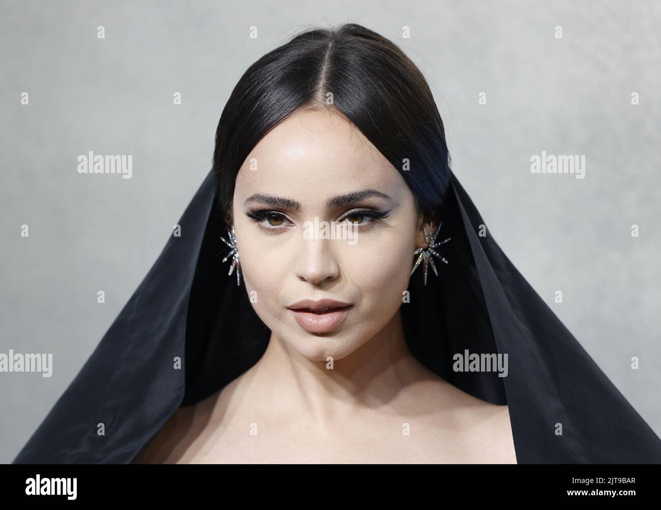 Newark, USAd. 28th Aug, 2022. Sofia Carson arrives on the red carpet at the 2022 MTV Video Music ...