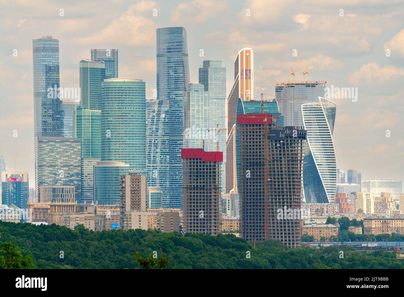 The modern buildings of Moscow City Stock Photo - Alamy