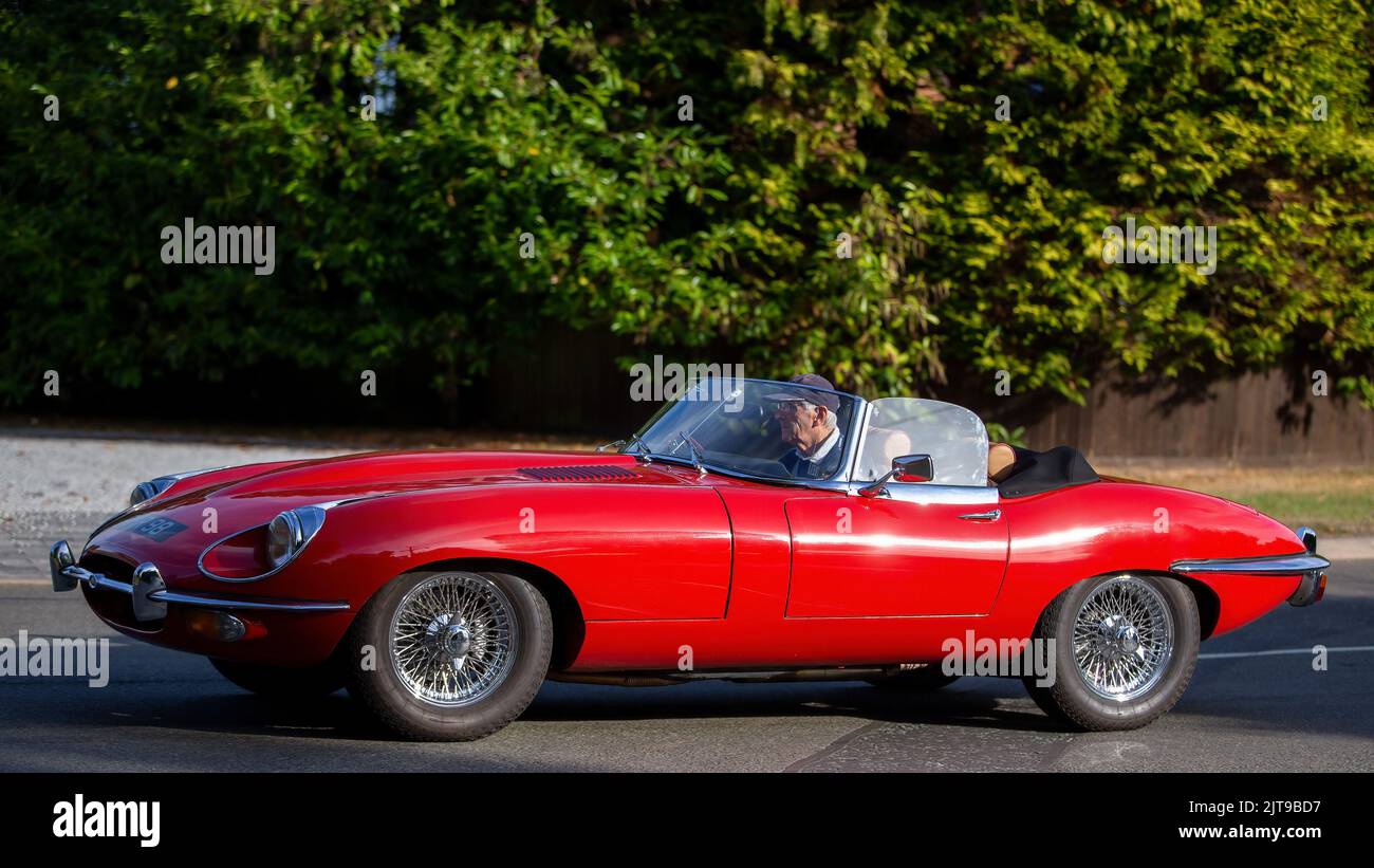 Jaguar e type country road hi-res stock photography and images - Alamy
