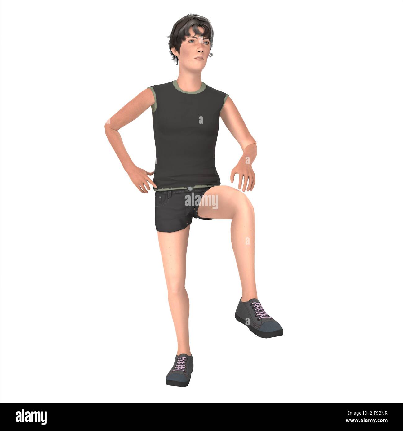 Young boy 3d modelling Stock Photo - Alamy