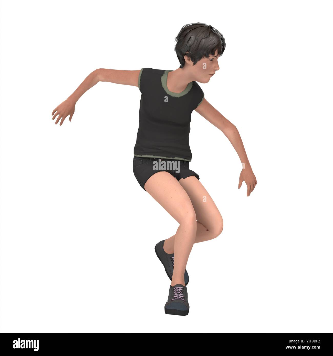 Young boy 3d modelling Stock Photo - Alamy