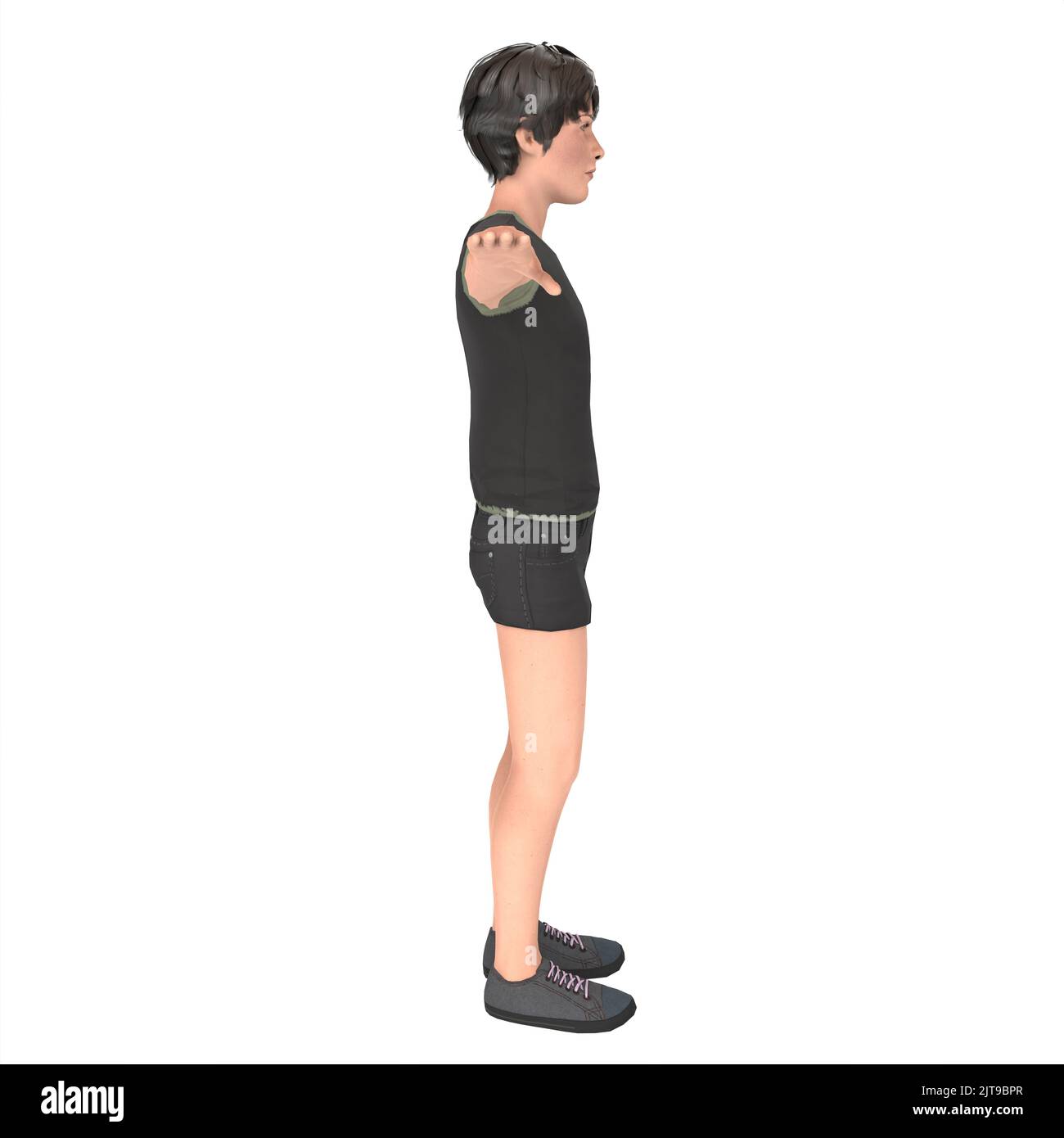 Young boy 3d modelling Stock Photo - Alamy