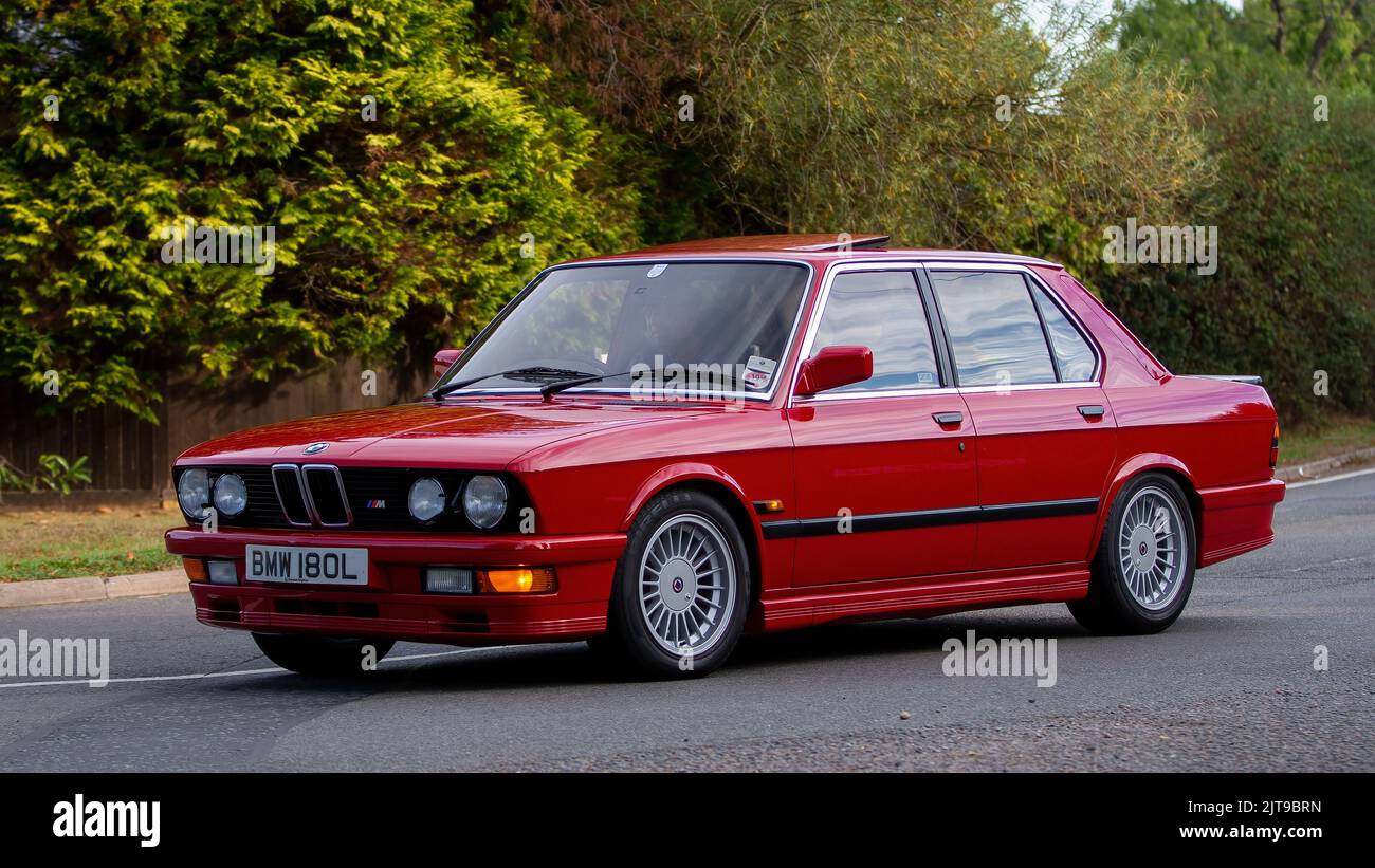 1985 (E28) BMW M535i in Zinnobar red Stock Photo - Alamy