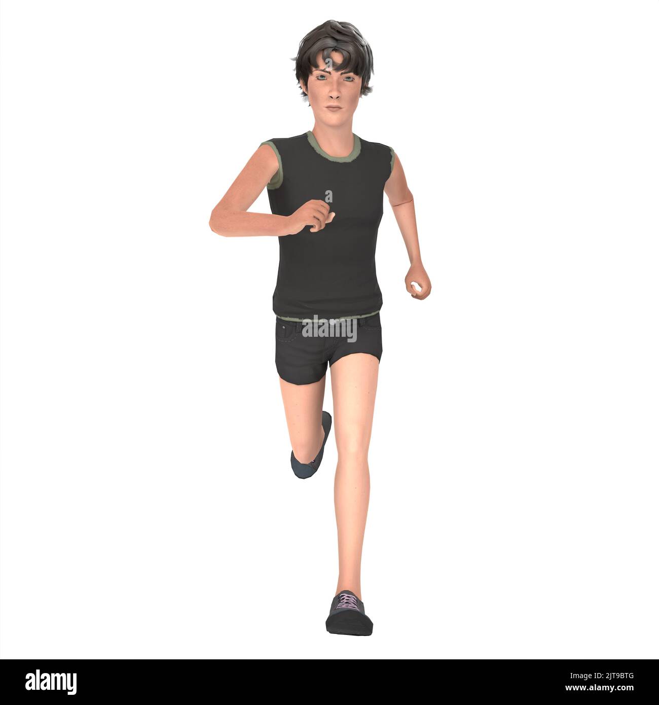 Young boy 3d modelling Stock Photo - Alamy