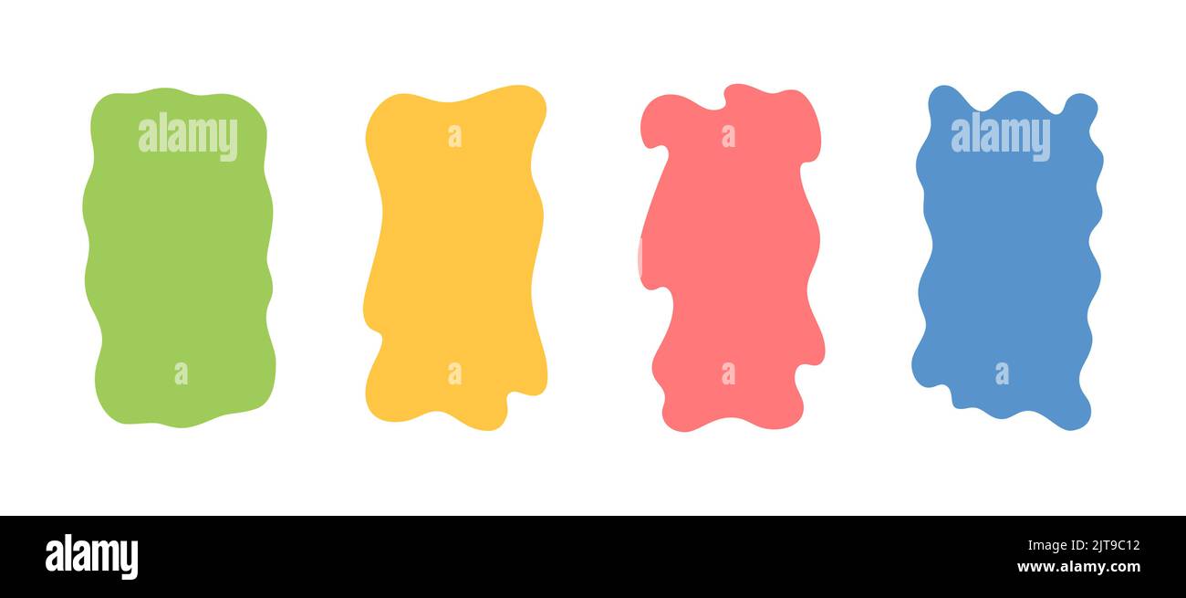 Hand drawn organic shapes set for social media stories. Quote ...