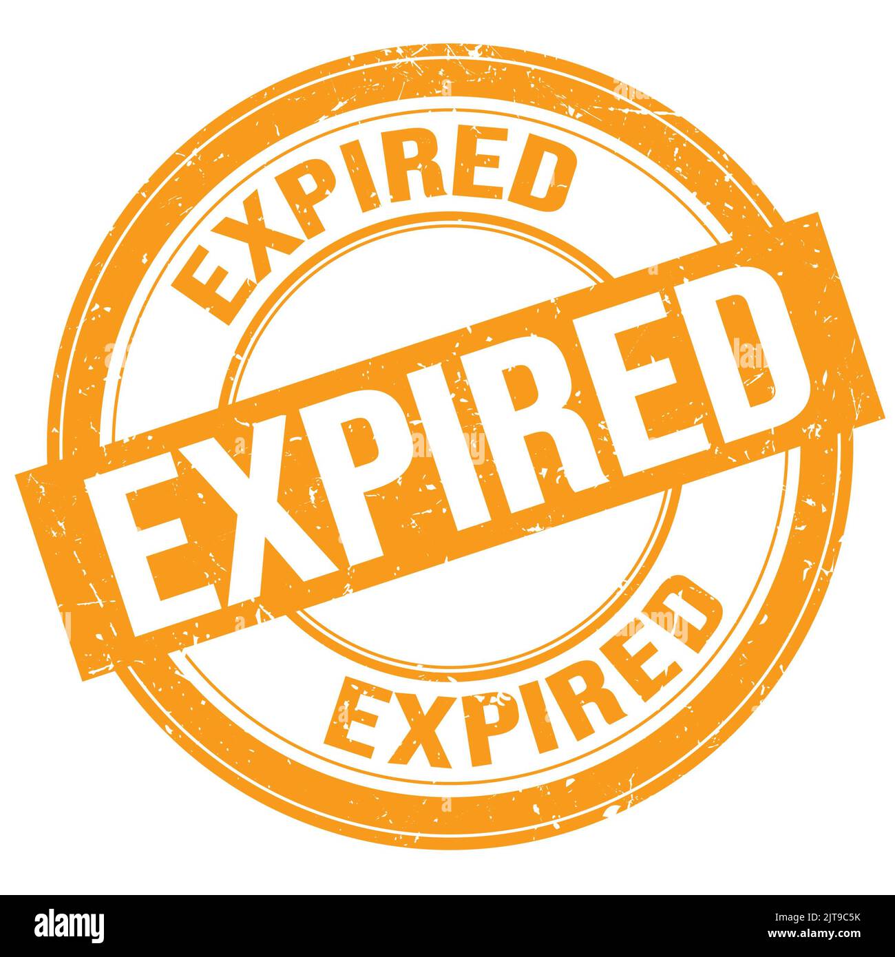 EXPIRED text written on orange round grungy stamp sign Stock Photo - Alamy