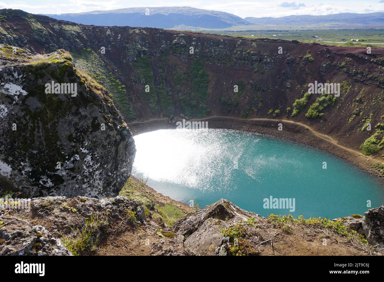 Volcanic rock inside crater hi-res stock photography and images - Alamy