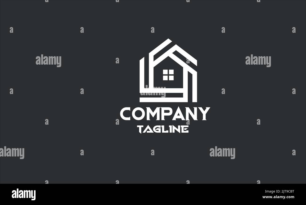 Creative house roof real Stock Vector Images - Alamy