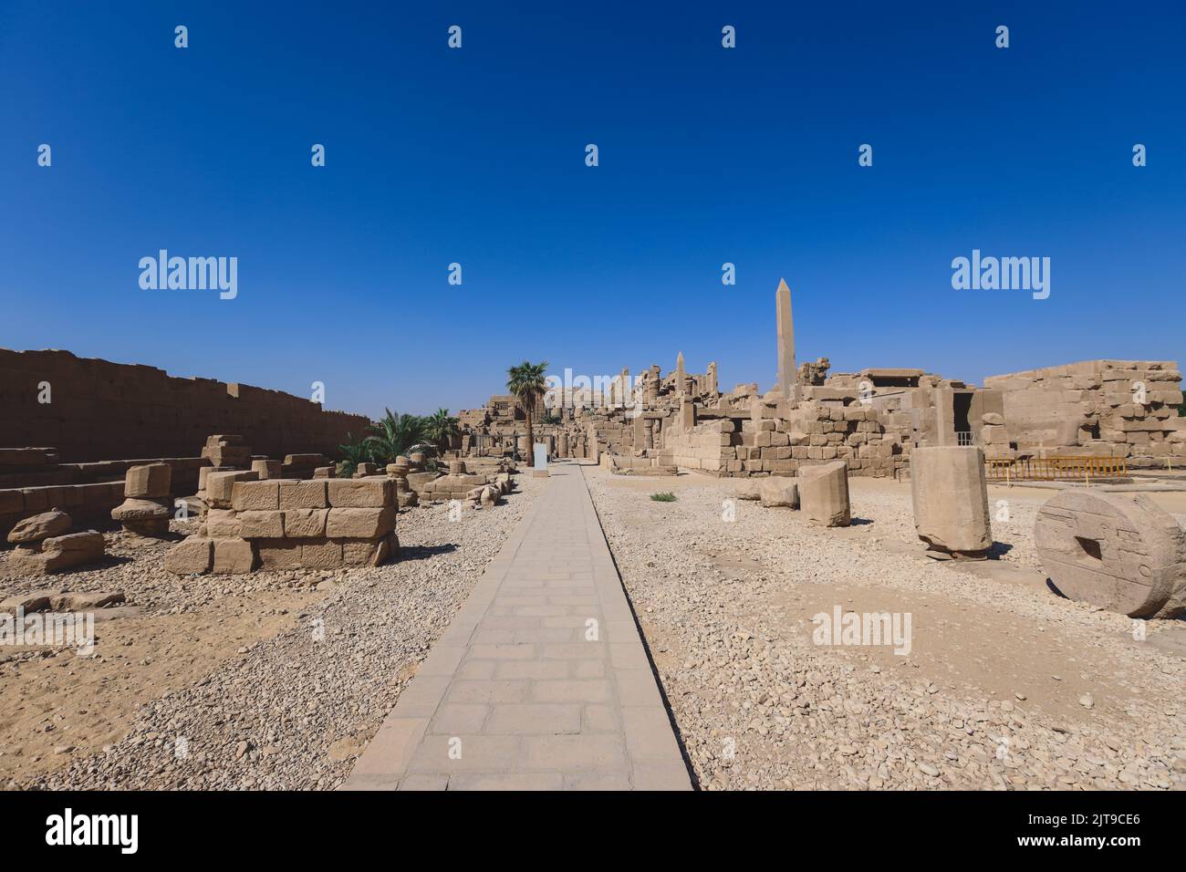 Limestone Ruins of an Ancient Egyptian Karnak Temple Complex near Luxor ...