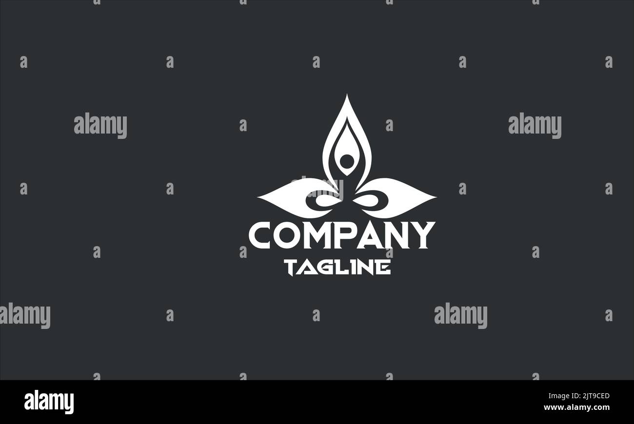 Wellness identity logo hi-res stock photography and images - Alamy