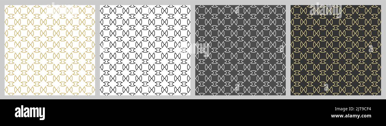 A set of seamless ornaments for texture, textiles, simple backgrounds ...