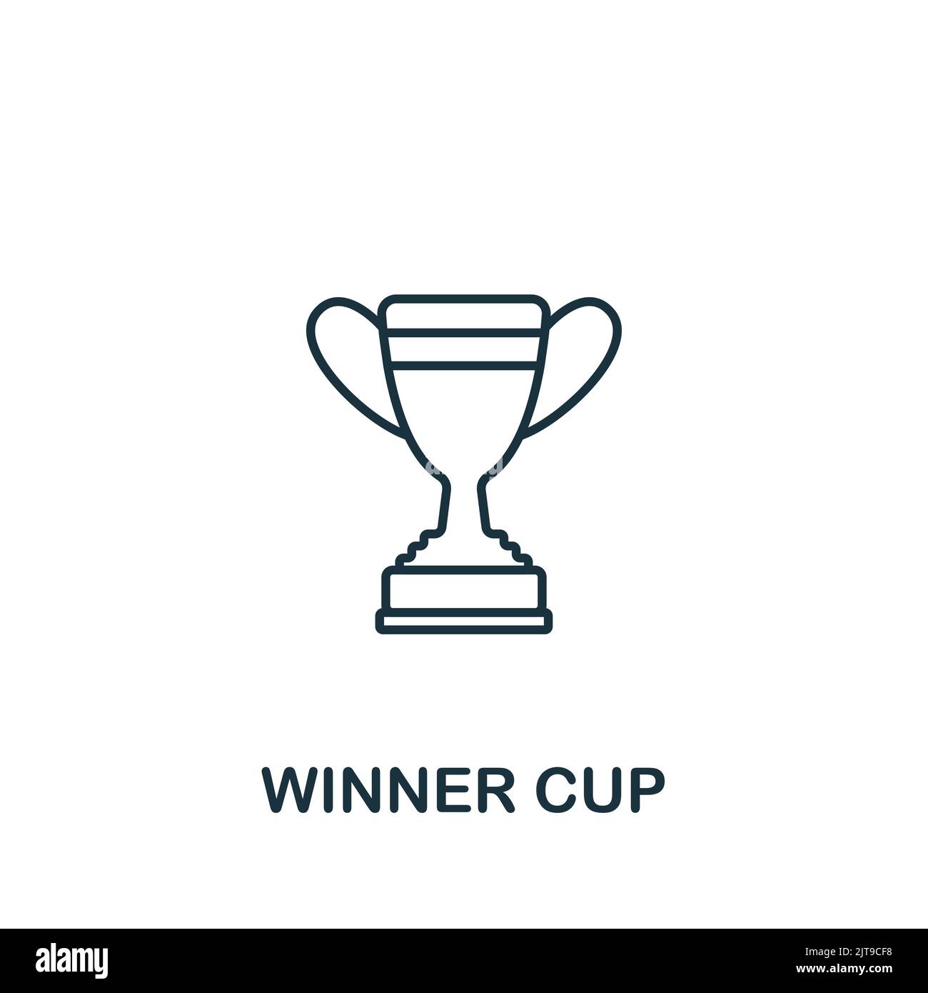 Winner Cup icon. Line simple Success icon for templates, web design and ...