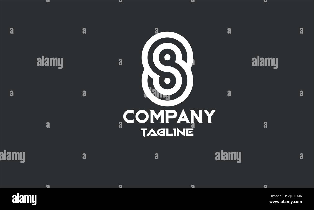 minimal digital letter S logo template Stock Vector Image & Art - Alamy