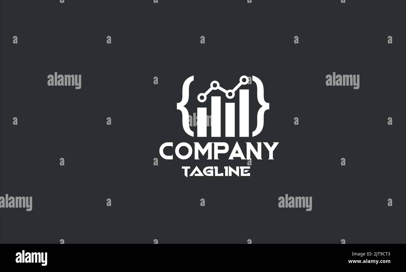 Minimal Statistics Chart Logo Template Stock Vector Image And Art Alamy