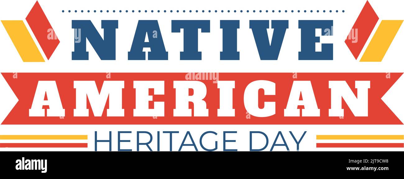 Native American Heritage Day Template Hand Drawn Cartoon Flat ...